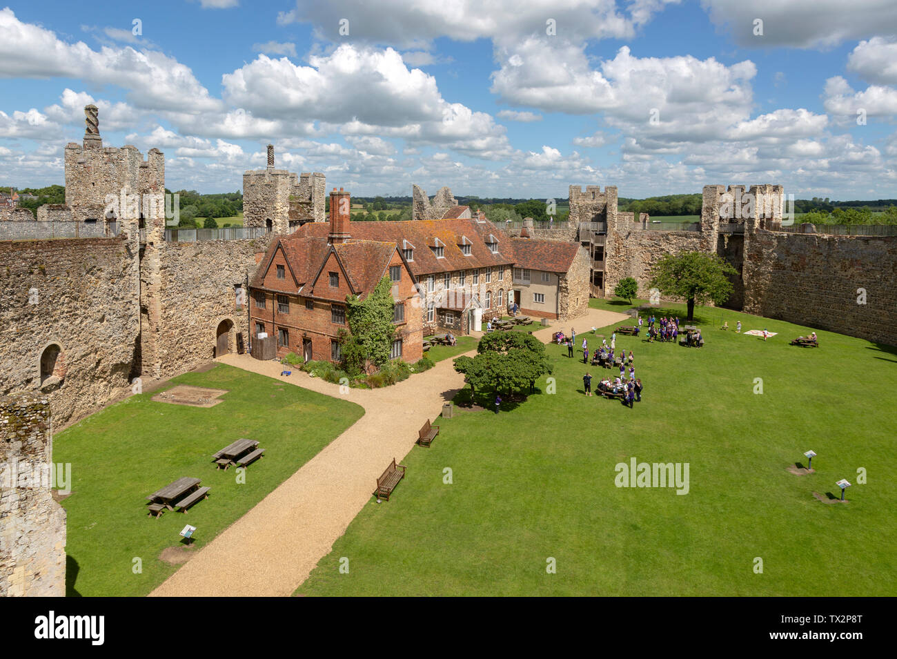 Framlingham castle, Suffolk, England, UK Stock Photo - Alamy