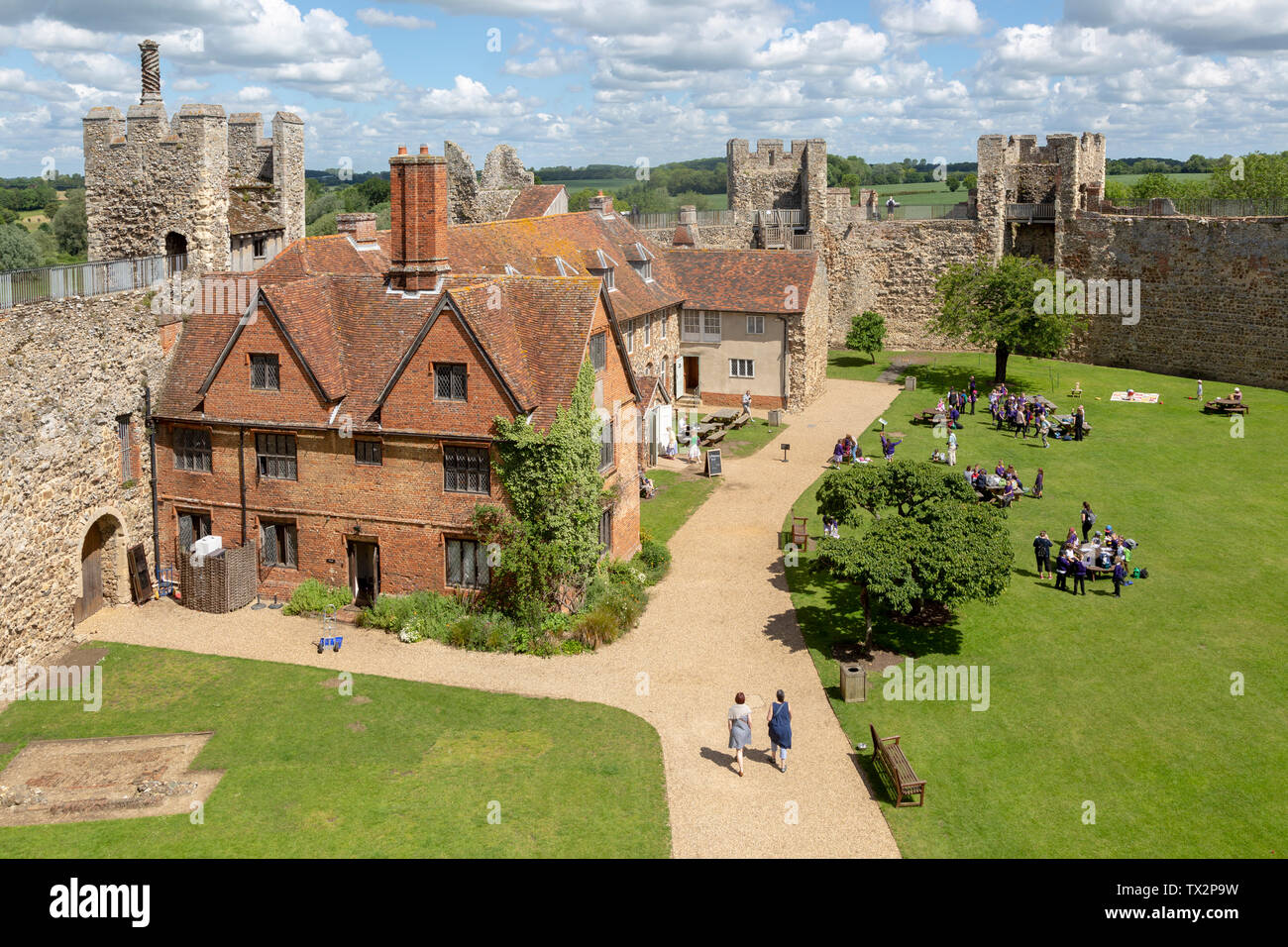 Framlingham castle, Suffolk, England, UK Stock Photo - Alamy
