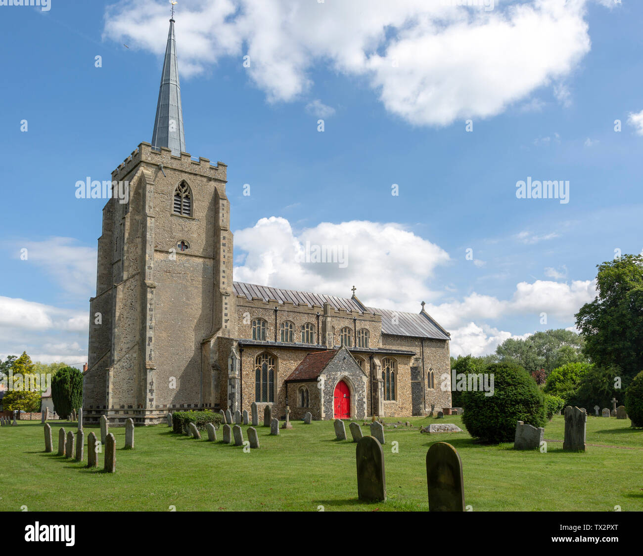Village parish church of Saint Mary the Virgin, Bramford, Suffolk ...