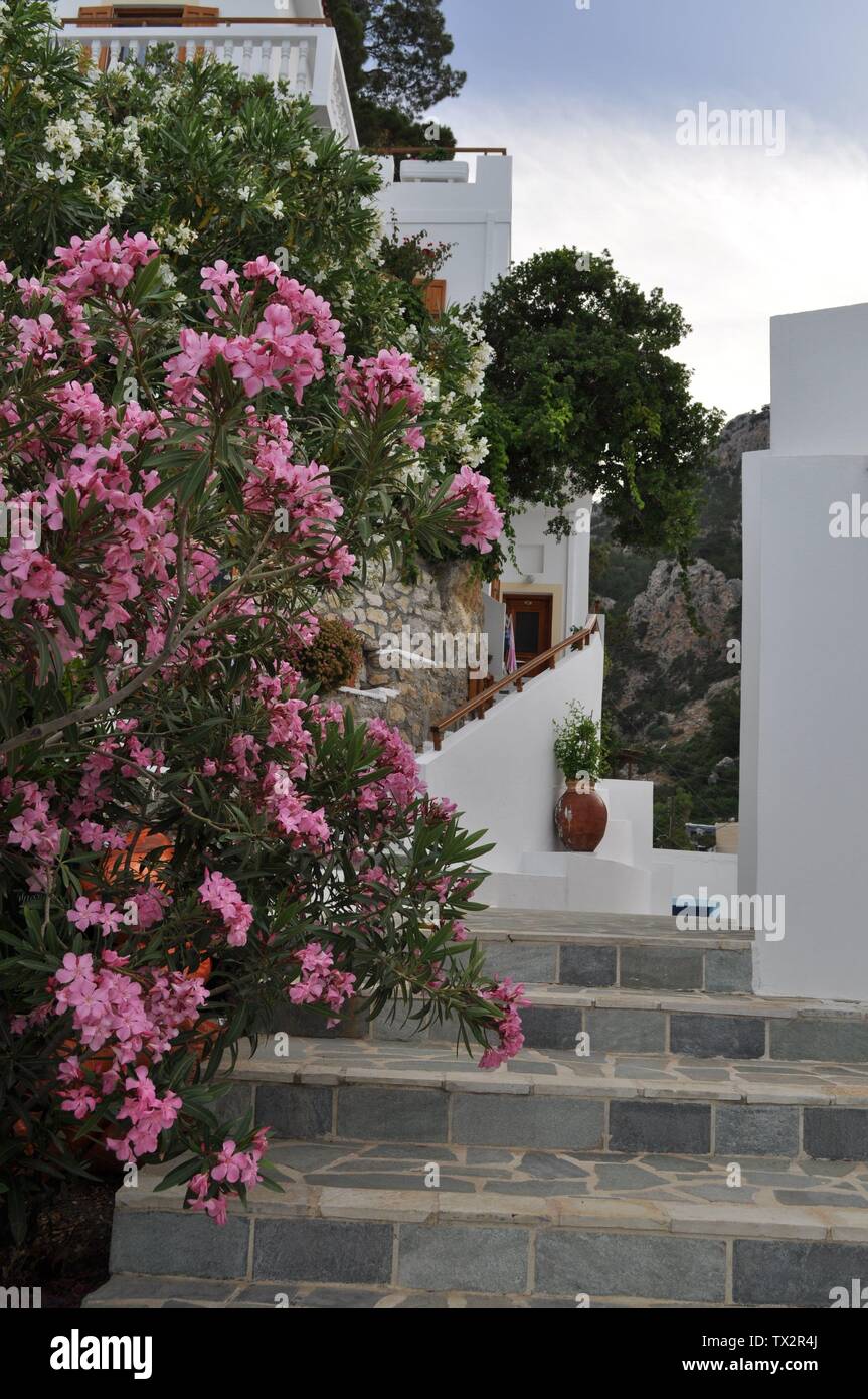 Picturesque village on the small island of Karpathos in the aegean sea ...