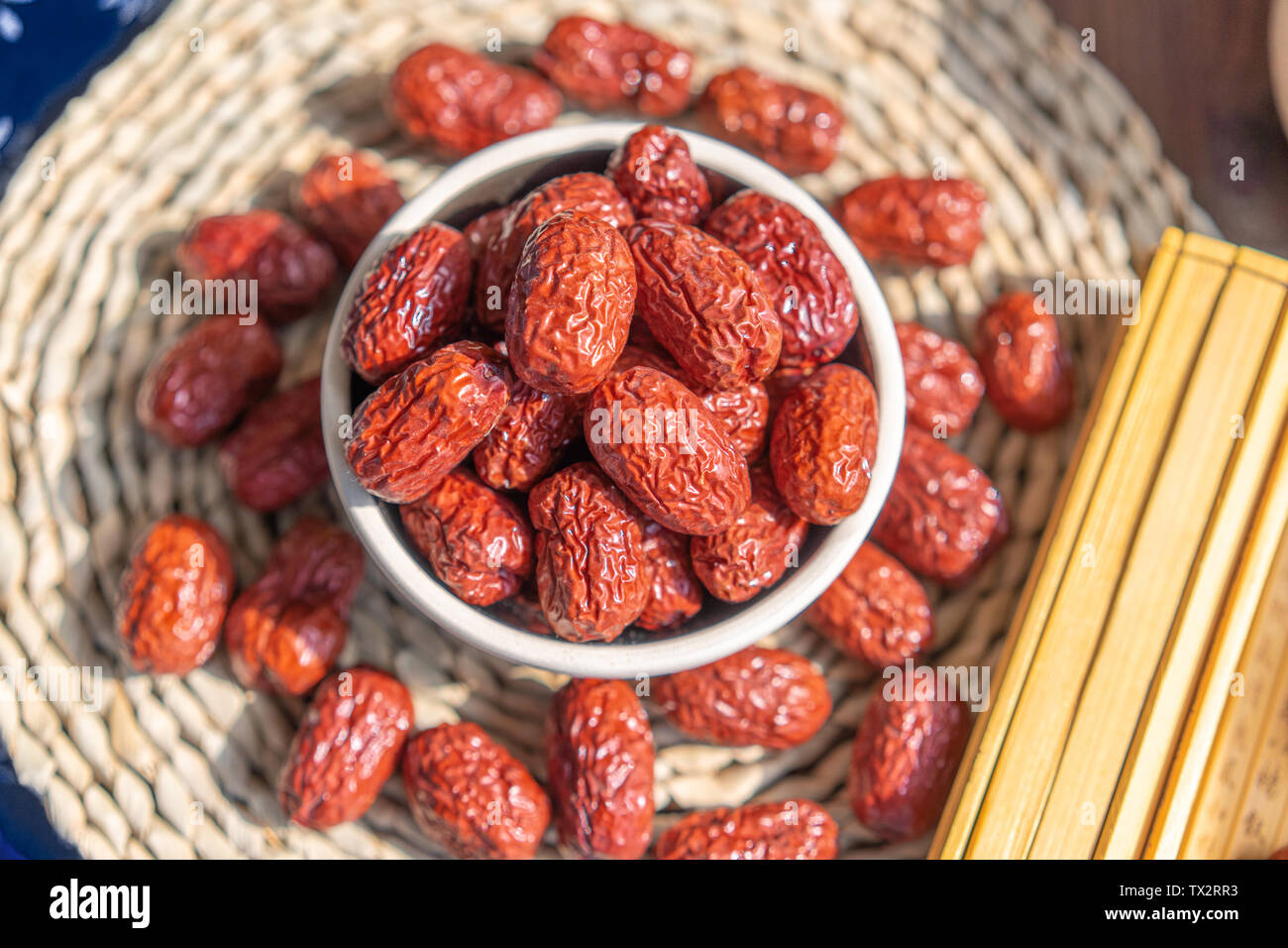 Red jujube in the sun Stock Photo - Alamy