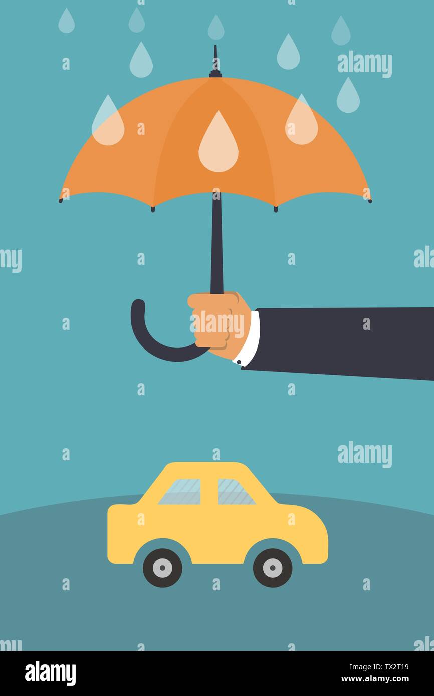 Creative diagram of car insurance concept Stock Photo - Alamy