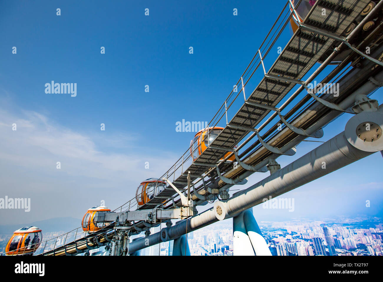 guangzhou tower, the ferris wheel Stock Photo - Alamy