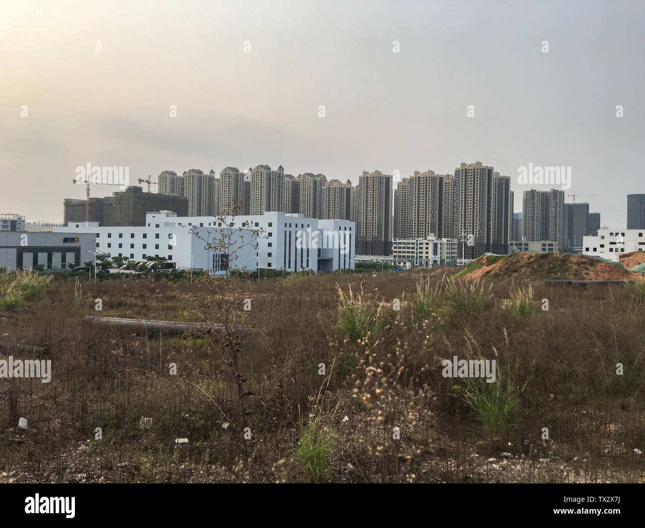 Construction of an economic development zone Stock Photo - Alamy