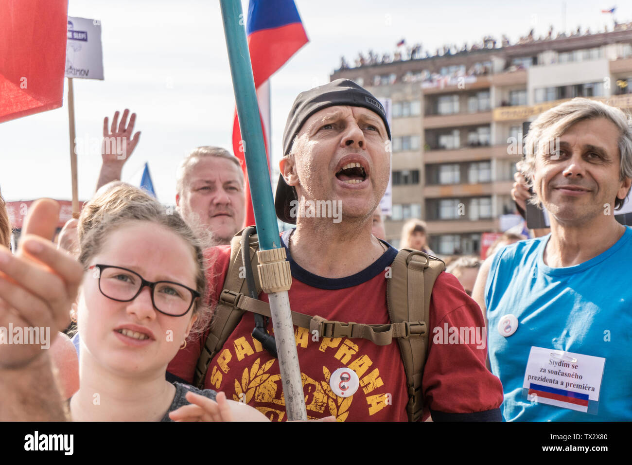 The largest Czech mass demonstration since 1989 with the attendance ...