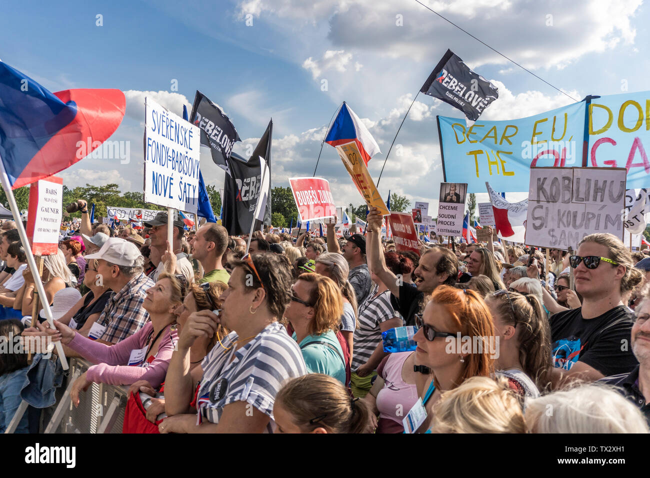 The largest Czech mass demonstration since 1989 with the attendance ...