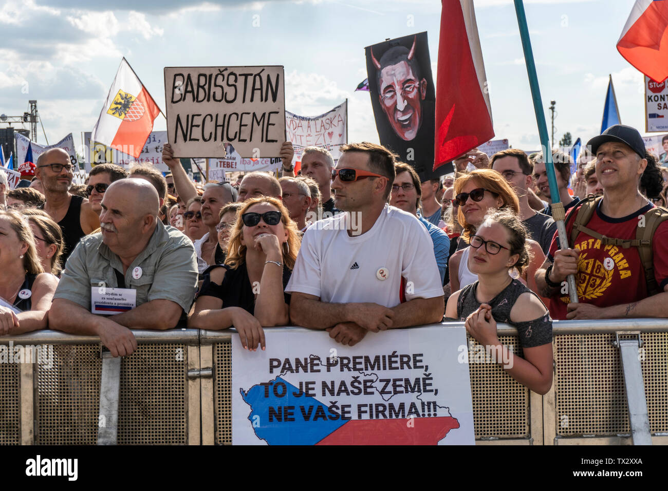 The largest Czech mass demonstration since 1989 with the attendance ...