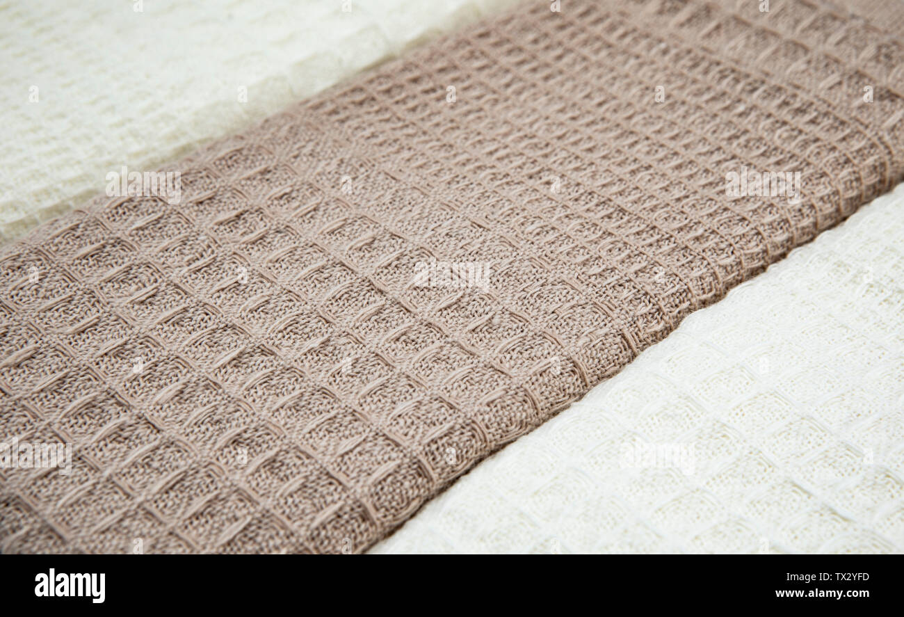 Close up of textile samples. Fabric texture background Stock Photo - Alamy