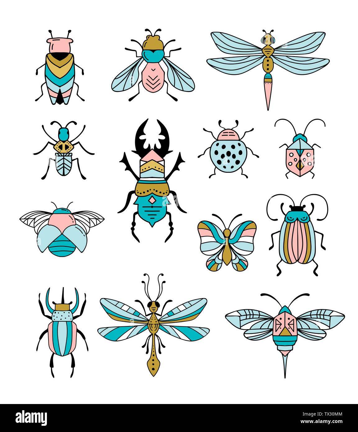 Bugs, insects, Butterfly, ladybug, beetle, swallowtail, dragonfly ...