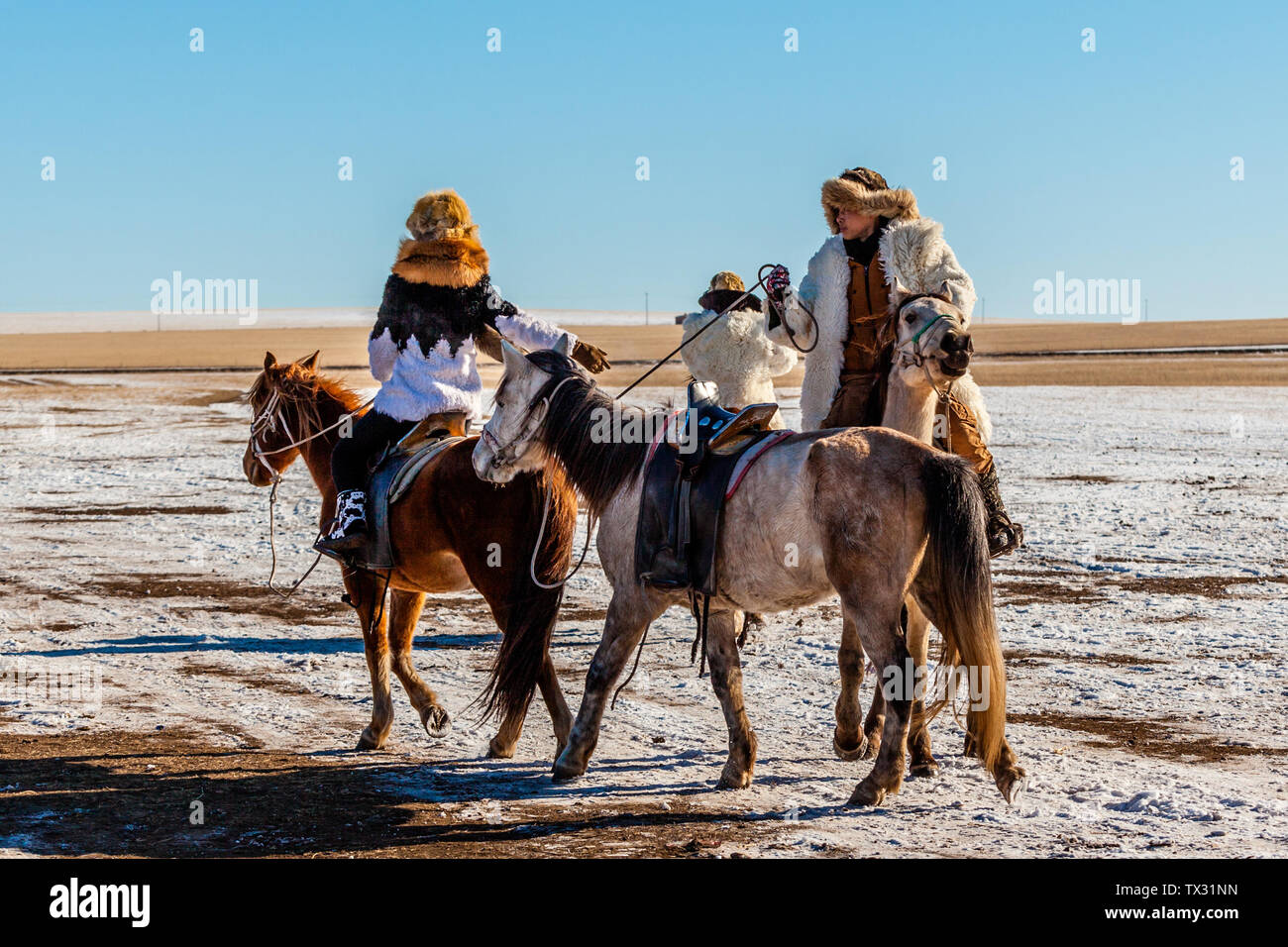 Hailar prairie tribe Stock Photo - Alamy