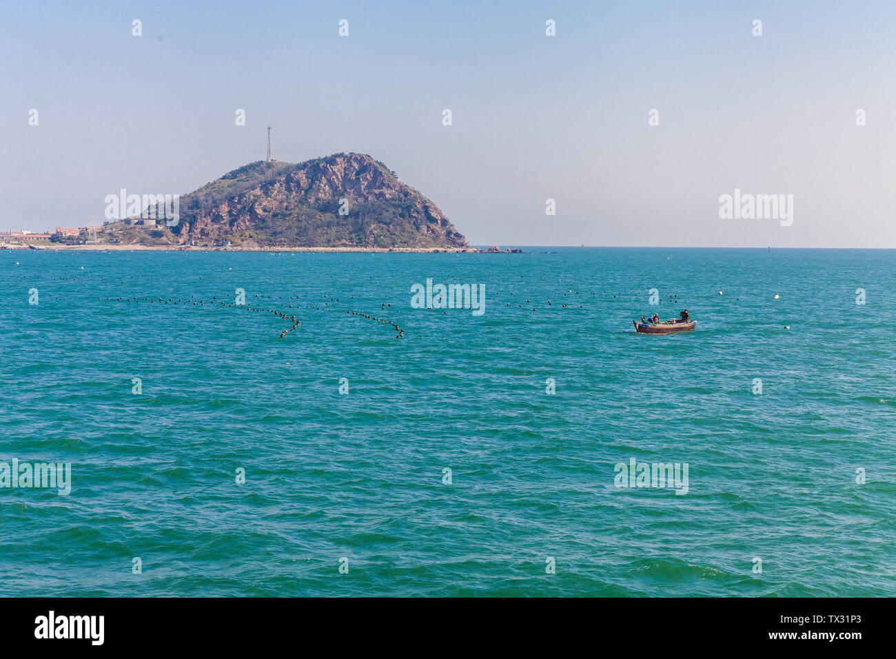 Bohai Sea Scenery of Penglai Changshan Islands, Yantai, Shandong ...