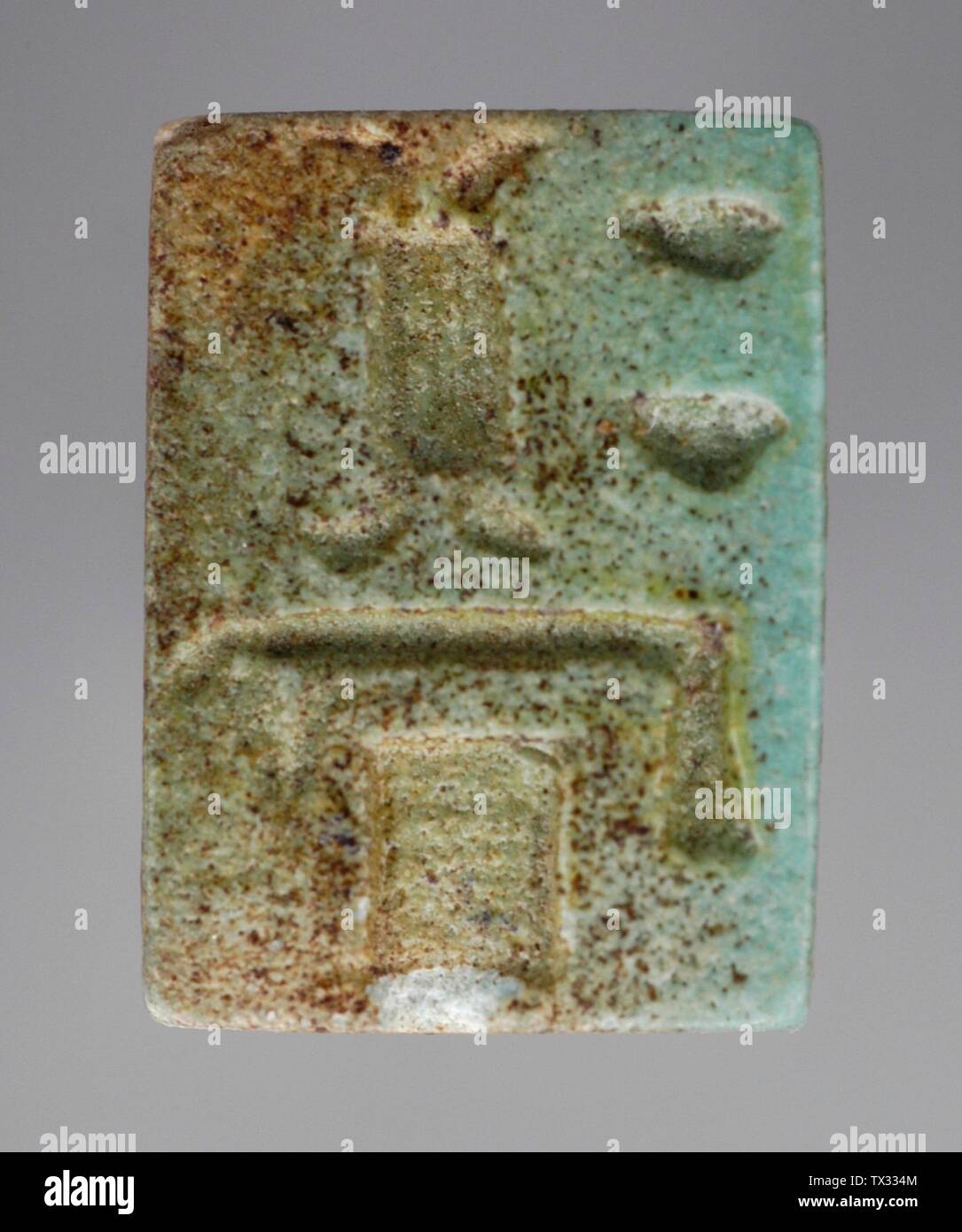 Faience plaque with name of deceased as osiris image of hi-res stock ...