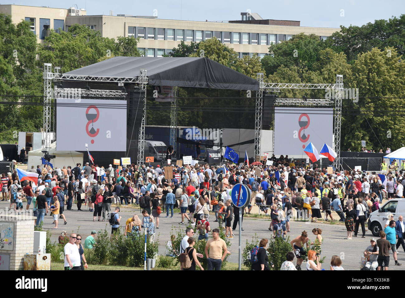 The largest Czech mass demonstration since 1989 with the attendance ...