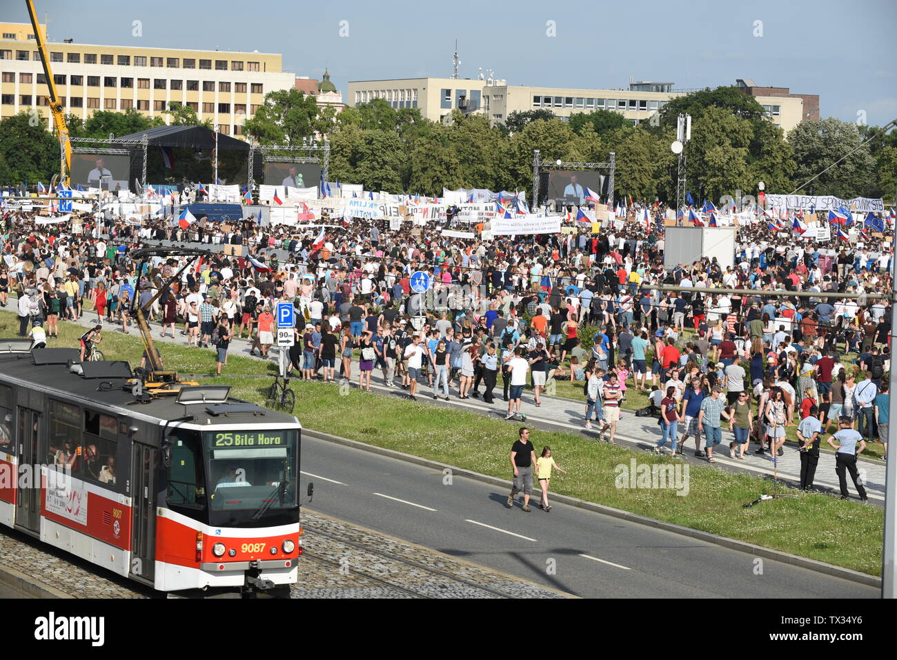The largest Czech mass demonstration since 1989 with the attendance ...