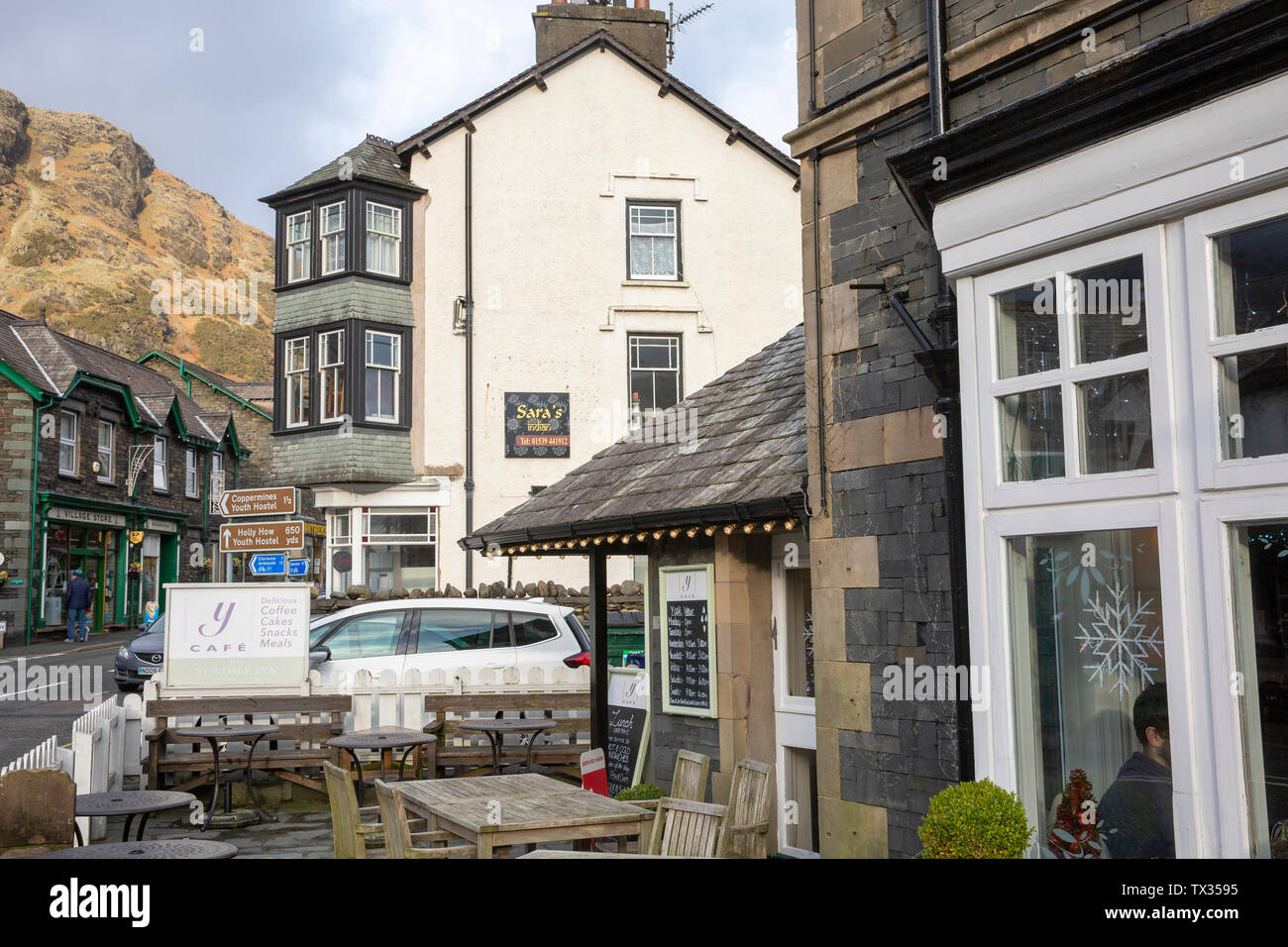 Coniston village in the Lake District national park,England,Uk Stock ...