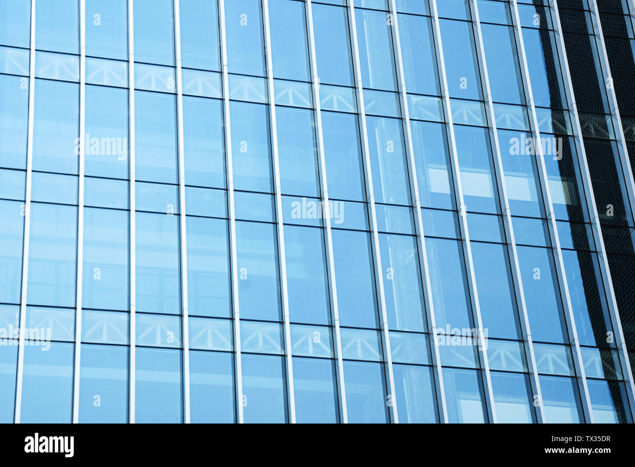Exterior of glass wall Stock Photo - Alamy