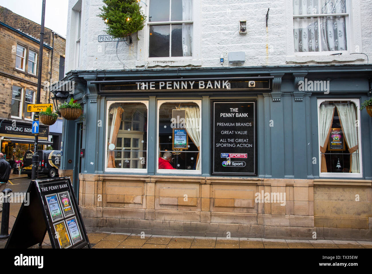 The Penny Bank public house bar in Lancaster city centre,Lancashire ...