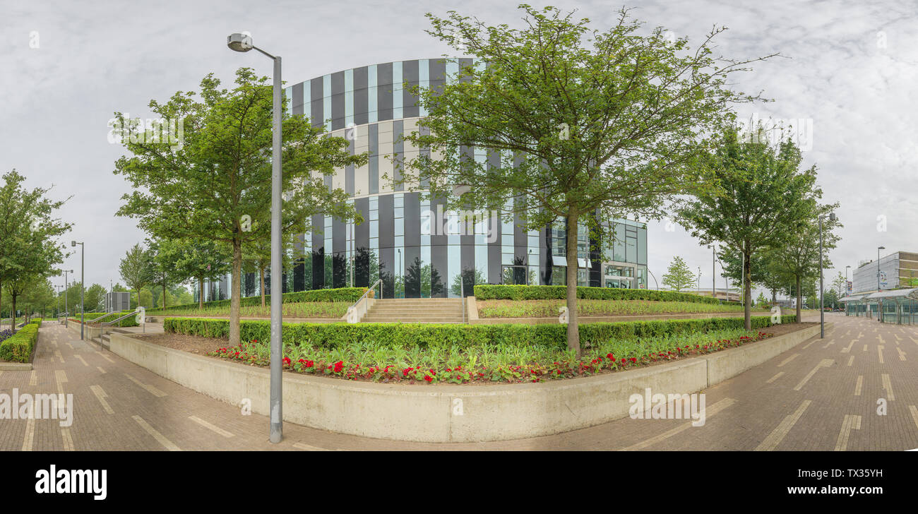 The Cube, Corby town centre, England Stock Photo - Alamy