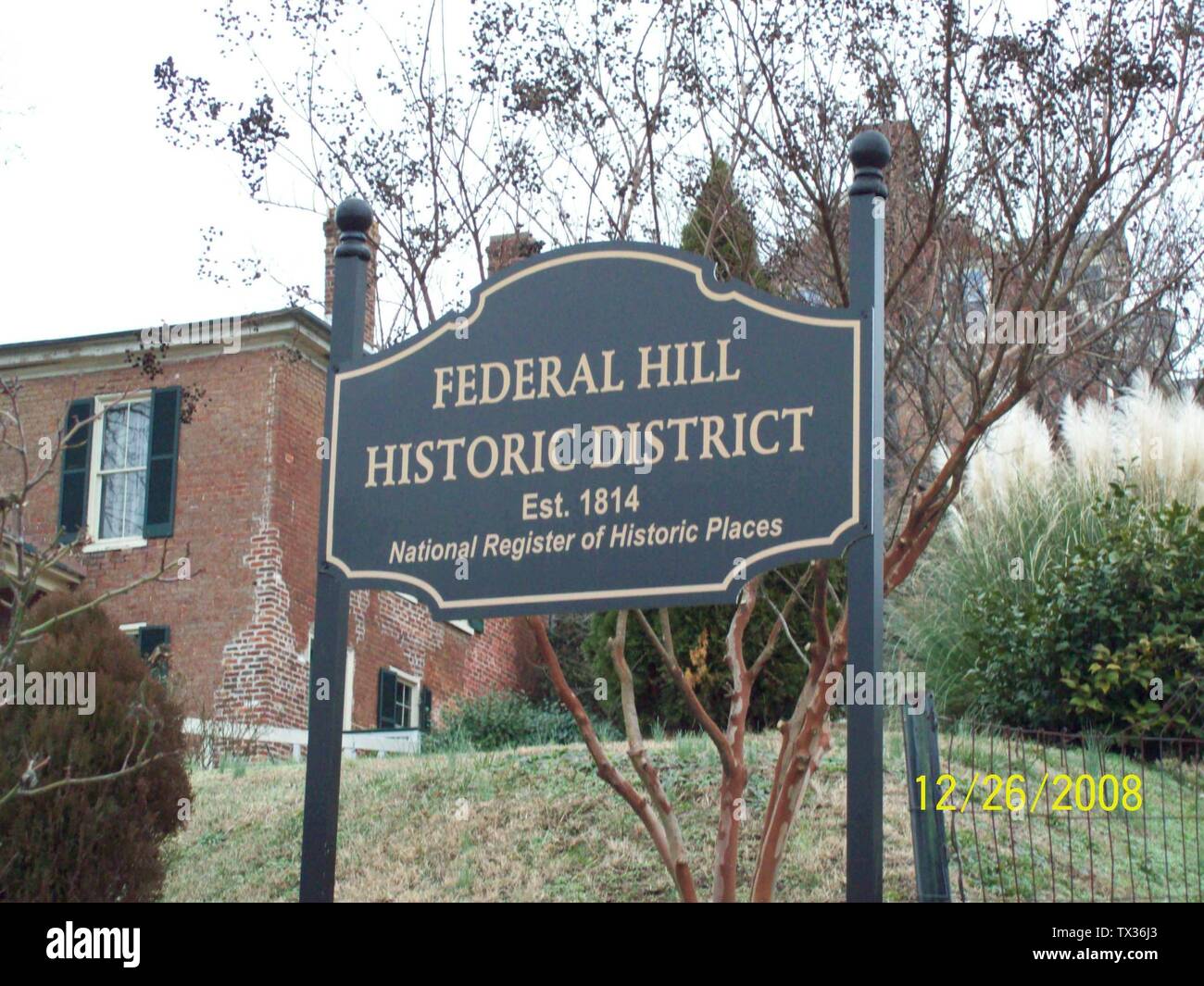 Federal hill historic district sign hi-res stock photography and images ...