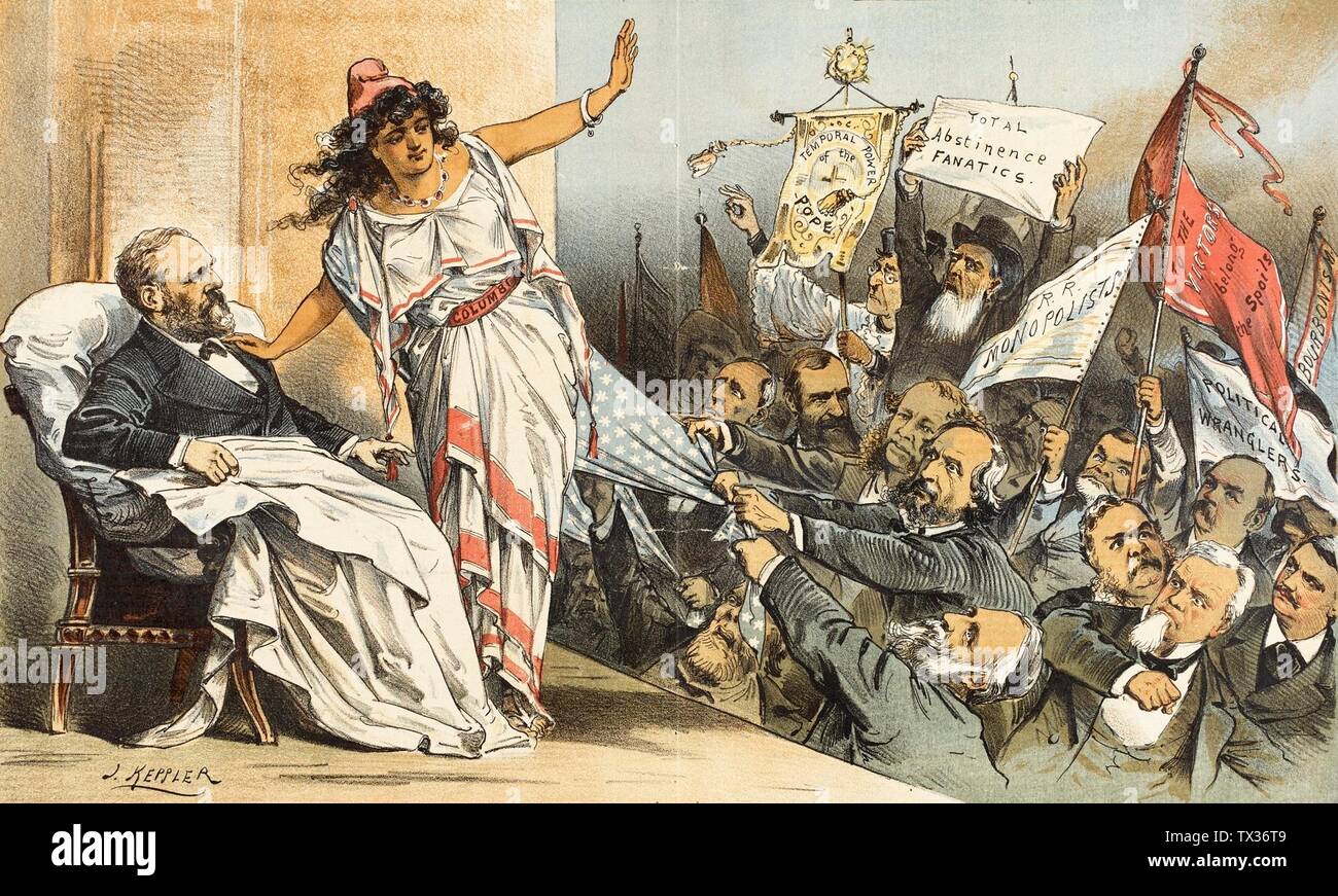 Feinde der republik cartoon from puck hi-res stock photography and ...