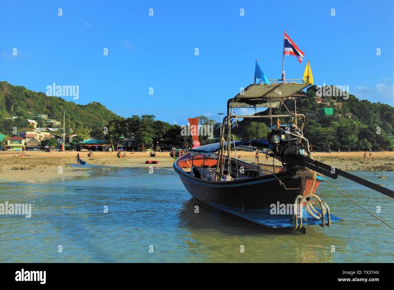 Thai island merchant ship Stock Photo - Alamy