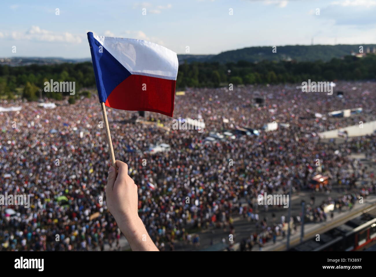 The largest Czech mass demonstration since 1989 with the attendance ...