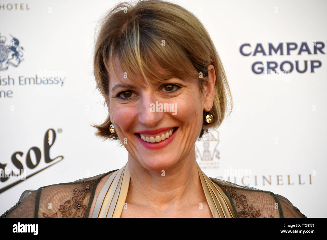 Rome 19 Giu 2019 Villa Wolkonsky Globo d'Oro 2019 Jill Morris - British ...