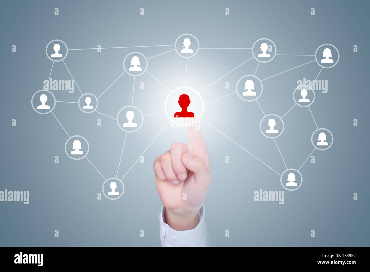 Human Relations Network Concept Creative Map Stock Photo - Alamy