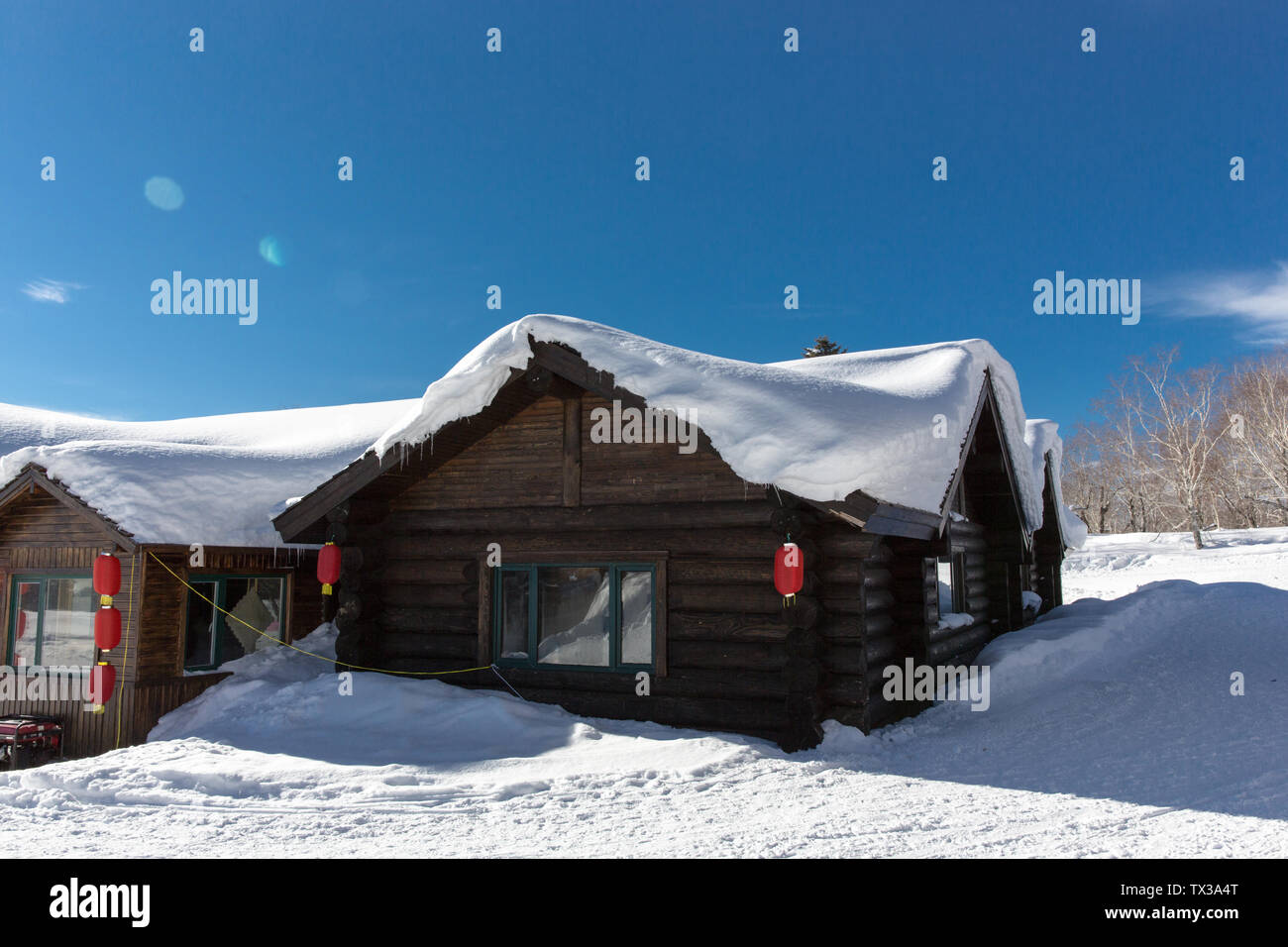 Cold snow house in winter in Changbai Mountain, Jilin Stock Photo - Alamy