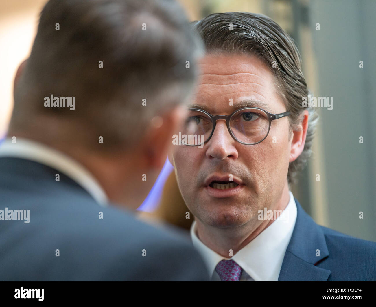 Munich, Germany. 24th June, 2019. Andreas Scheuer (CSU), Federal ...