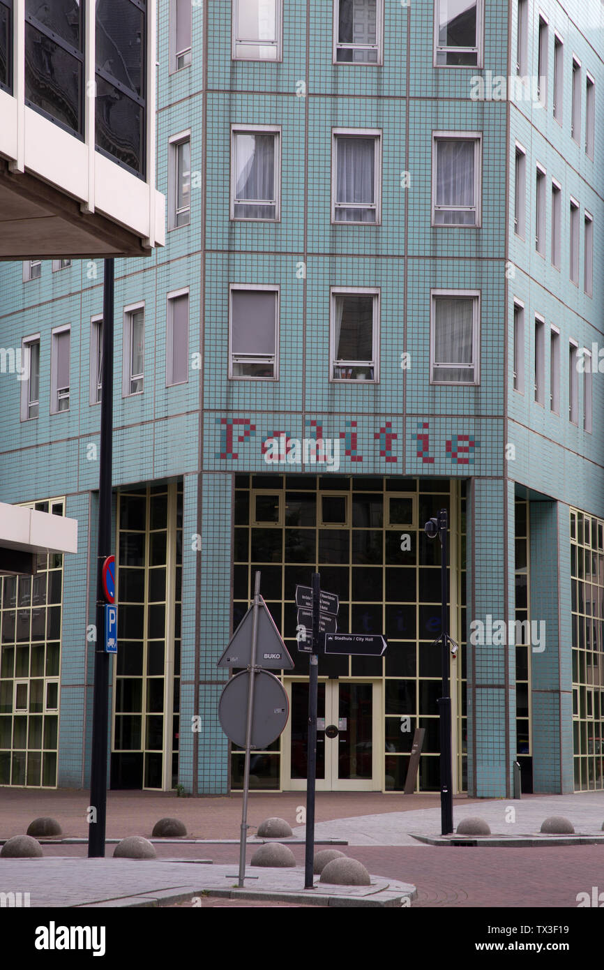 The Politiebureau - Politie - blue tiled building in Rotterdam The ...