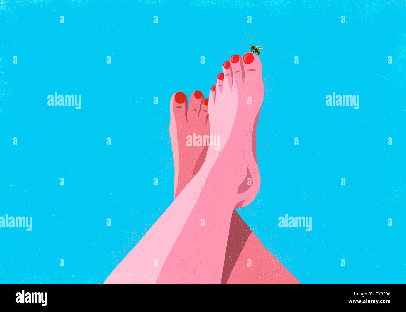 Barefoot landing hi-res stock photography and images - Alamy