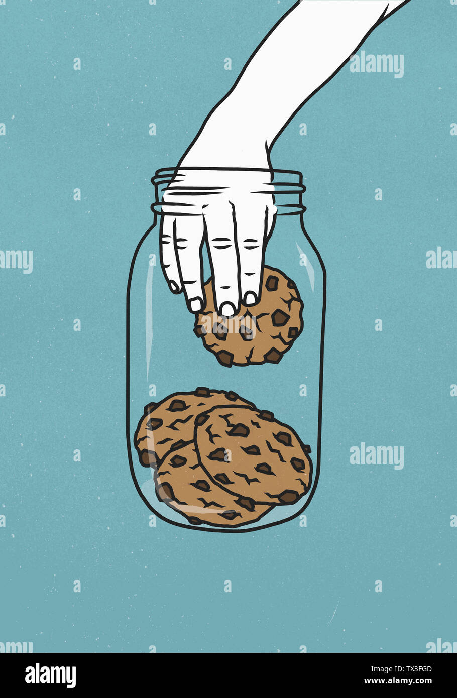 Hand In Cookie Jar Clipart