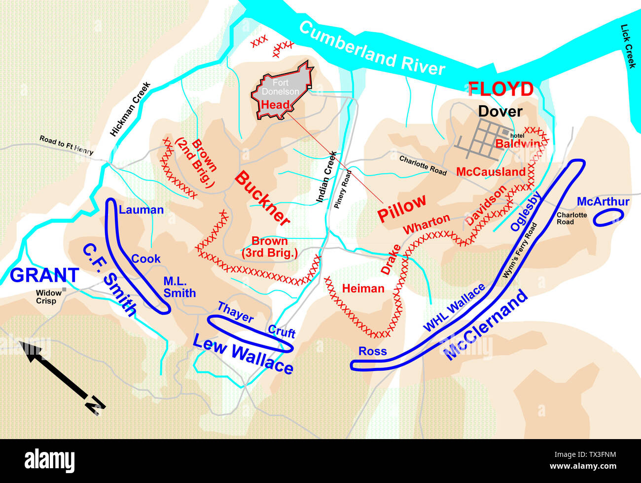 Battle fort donelson hi-res stock photography and images - Alamy