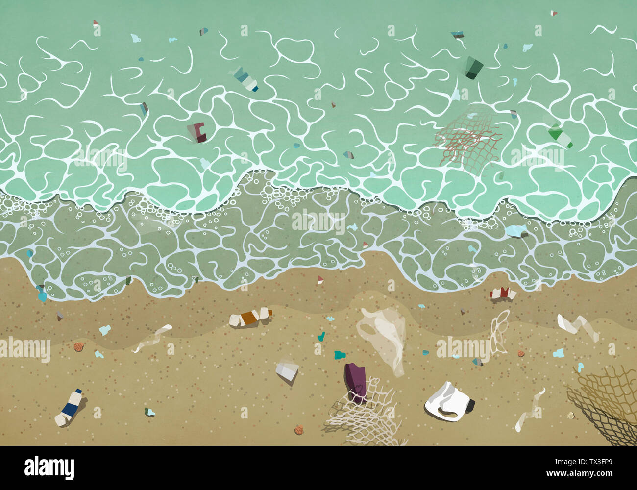 Plastic pollution ocean aerial hi-res stock photography and images - Alamy