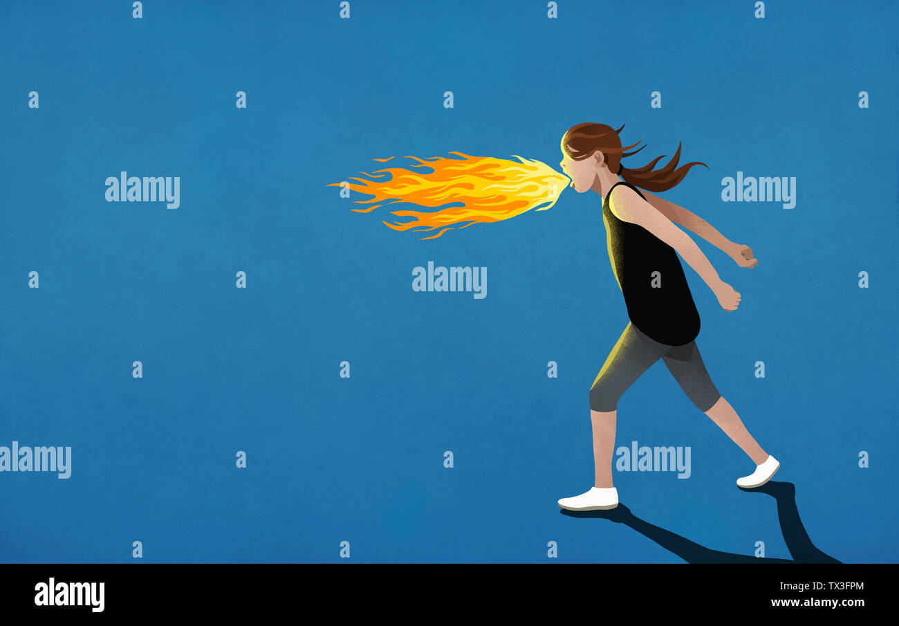 Blowing fire mouth hi-res stock photography and images - Alamy