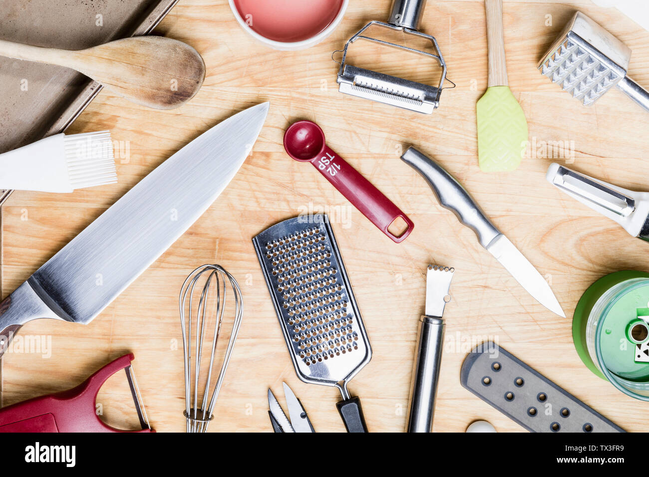 Kitchen high angle view hi-res stock photography and images - Alamy