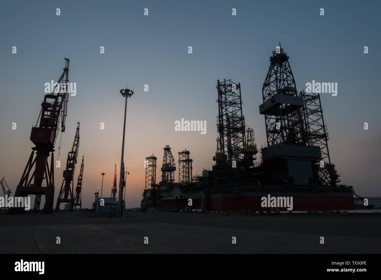Shipbuilding industrial base Stock Photo - Alamy