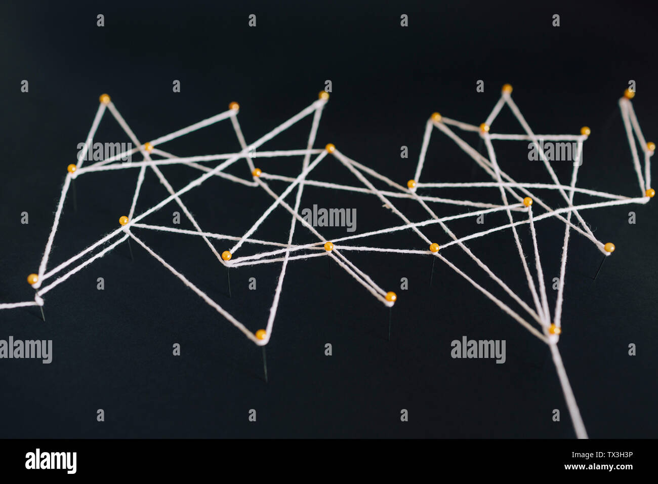 String art pin thread art hi-res stock photography and images - Alamy