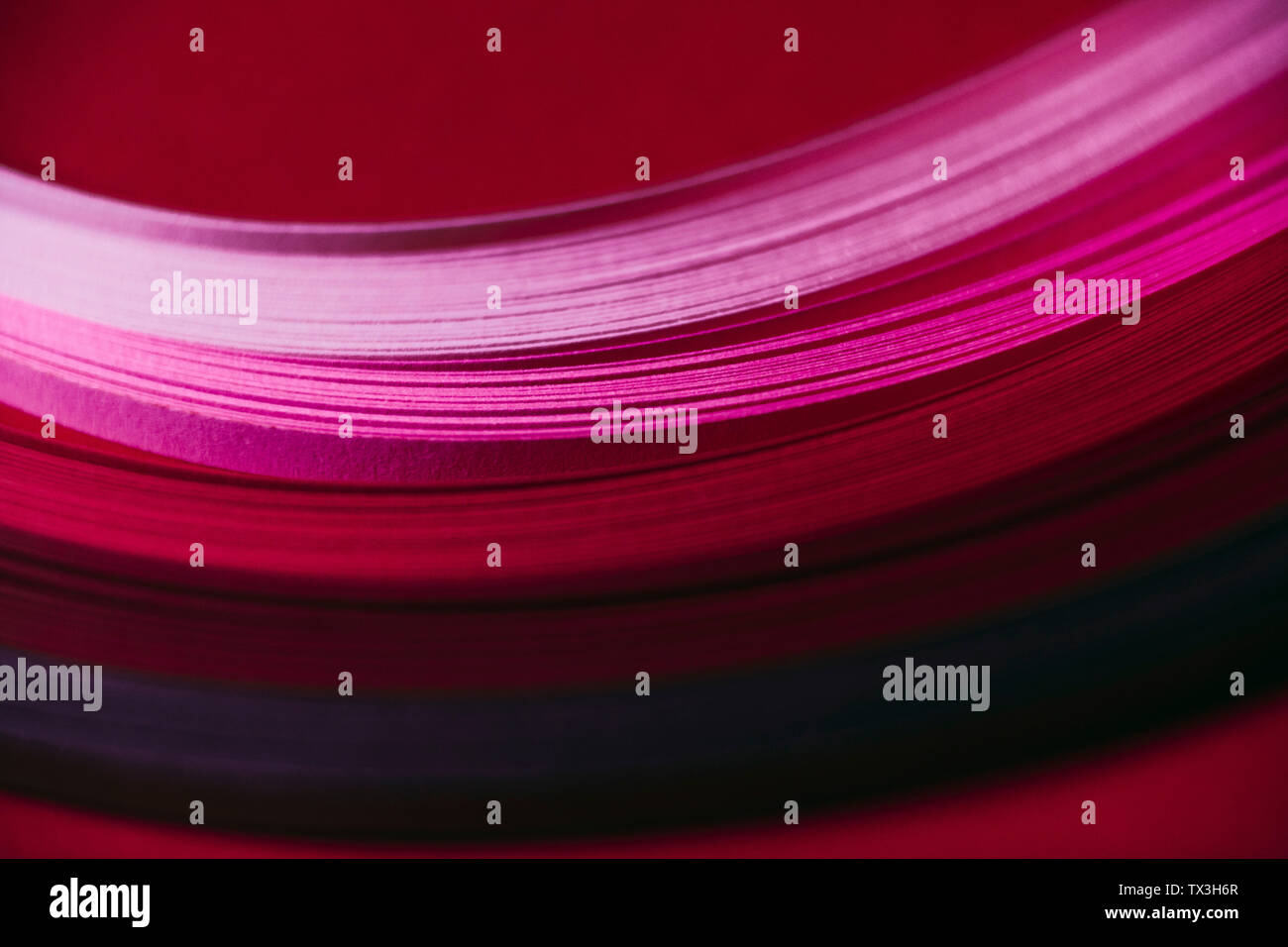 Abstract pink and red paper wave pattern Stock Photo - Alamy