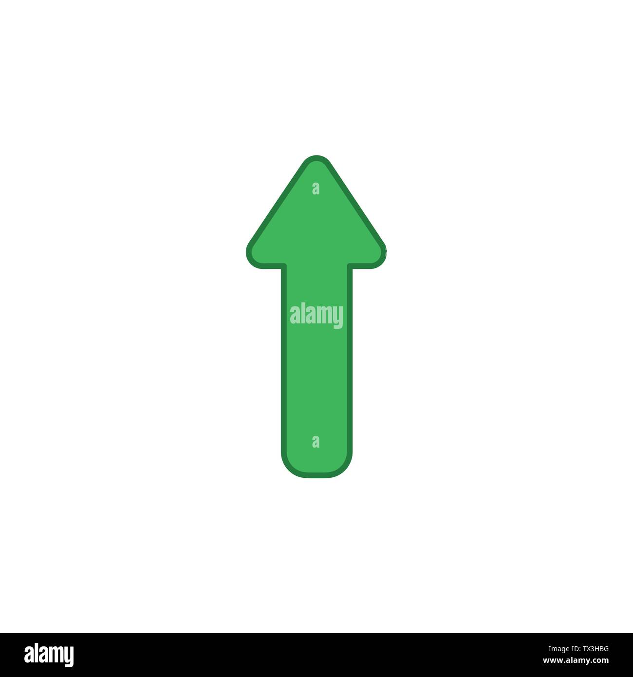 Green Arrow Up Symbol Text