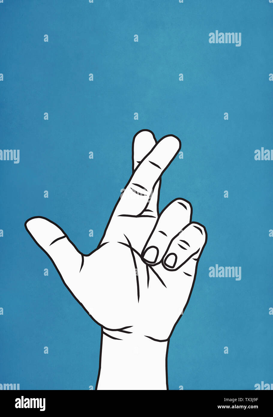 Fingers crossed hi-res stock photography and images - Alamy