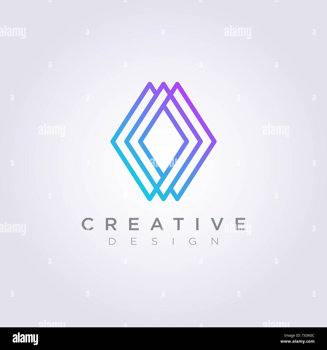 Rhombus Line Decorative Vector Illustration Design Clipart Symbol Logo ...