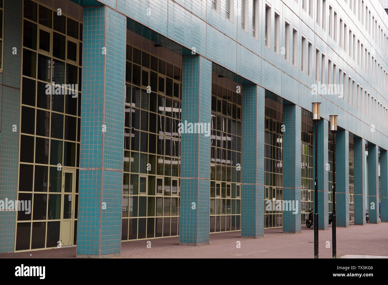 The Politiebureau - Politie - blue tiled building in Rotterdam The ...