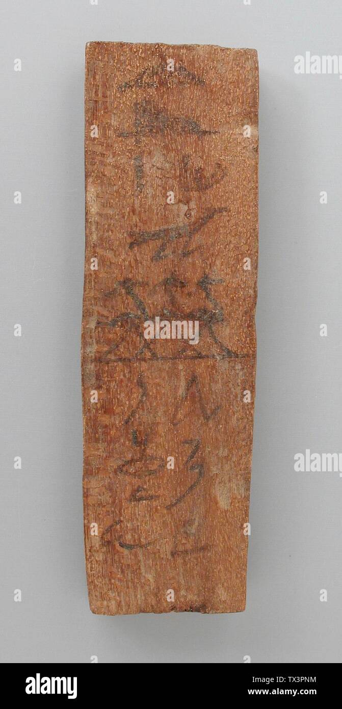 Funerary tablet with hieroglyphic and demotic inscription hi-res stock ...