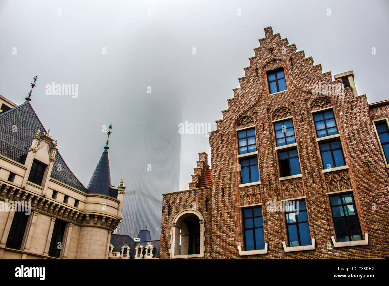 Dalian town town buildings hi-res stock photography and images - Alamy