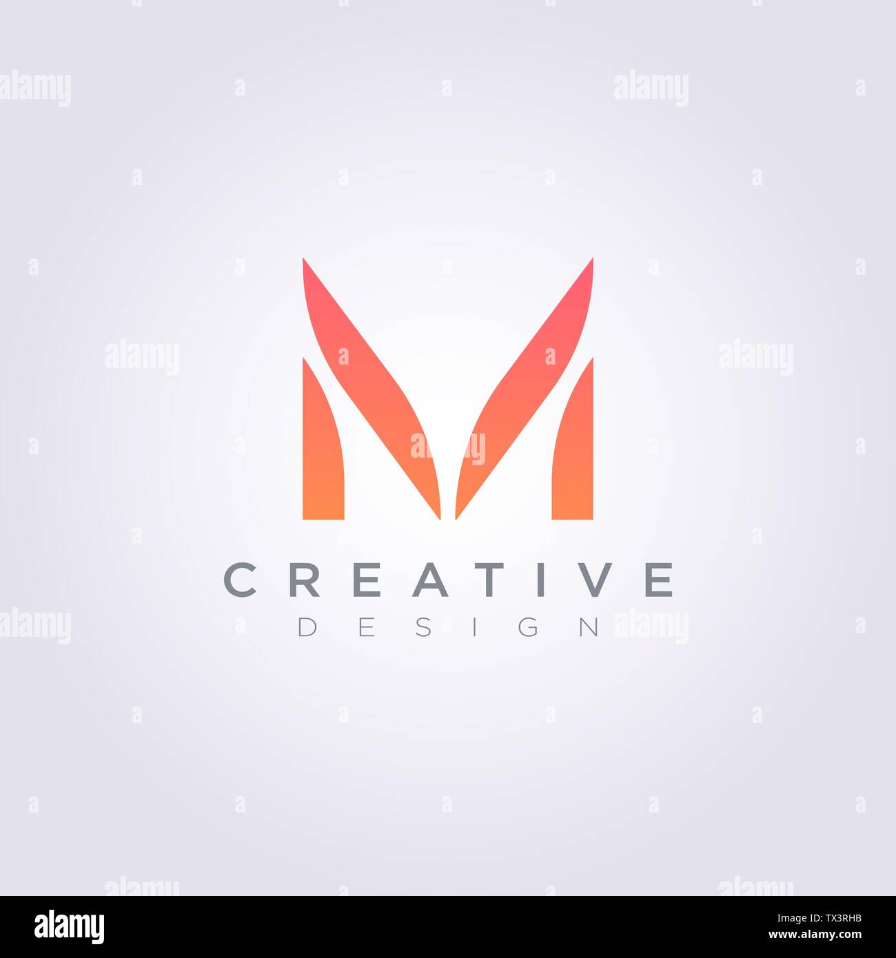Letter M Vector Illustration Design Clipart Symbol Logo Template Stock ...