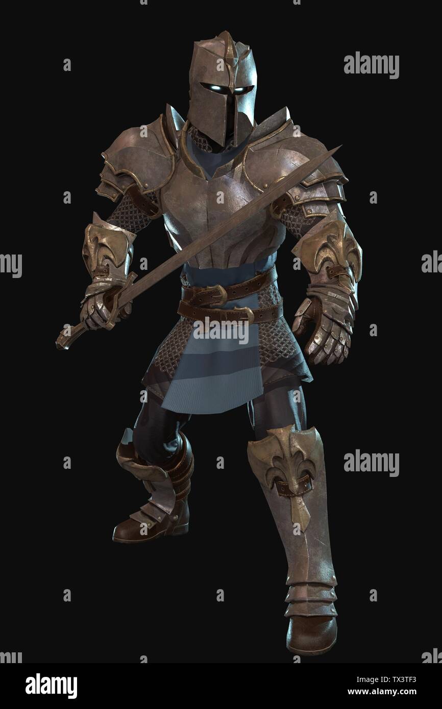 Knight templar battle hi-res stock photography and images - Alamy