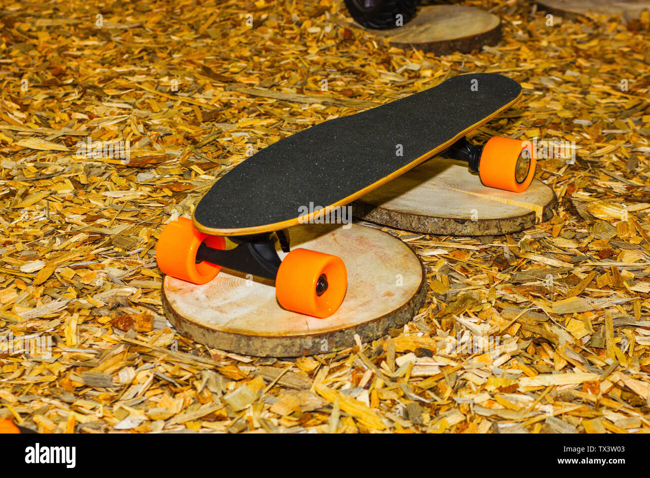 Black skateboarding Practice Freestyle Extreme Sports Concept Stock ...