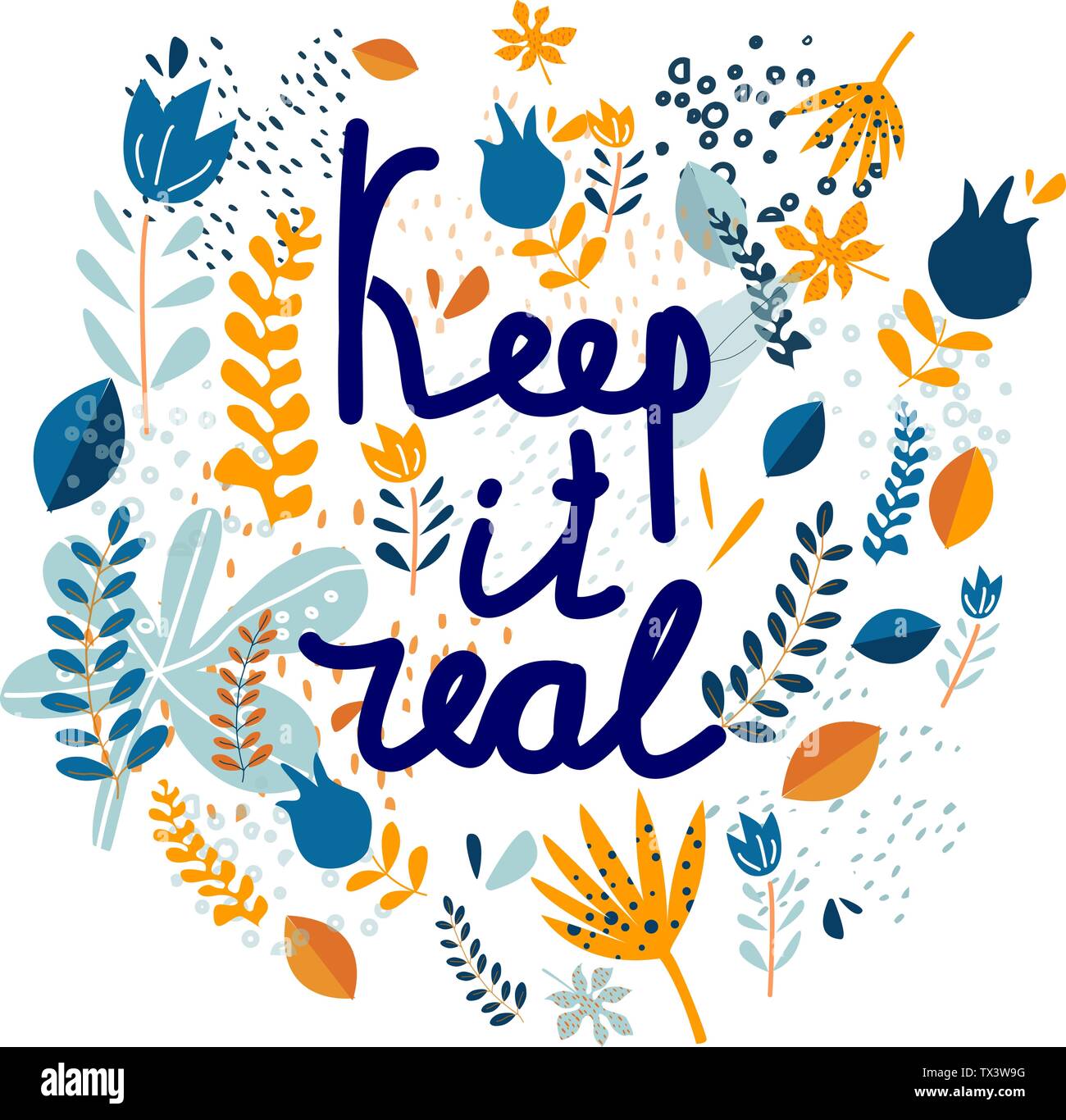 Hand written lettering quote Cut Out Stock Images & Pictures - Alamy